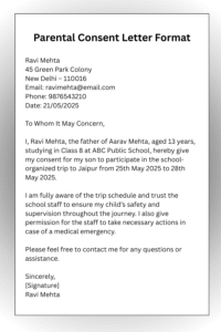 Different Consent Letter Formats