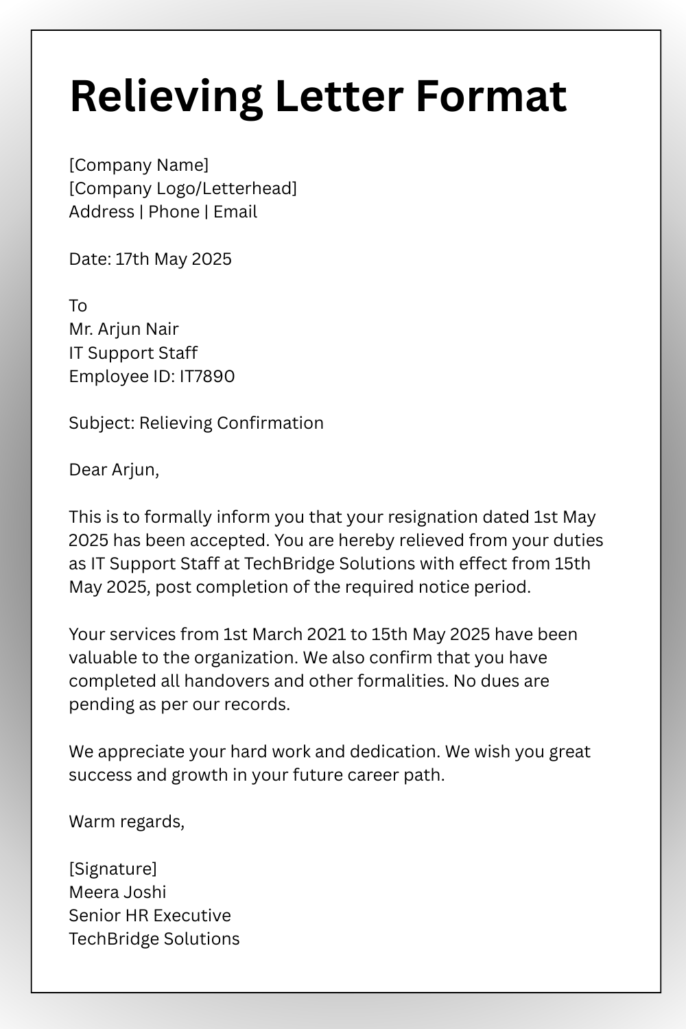 Relieving Letter Formats: Everything You Need to Know