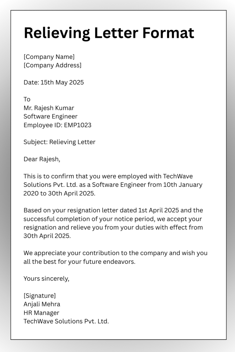 Relieving Letter Formats: Everything You Need to Know
